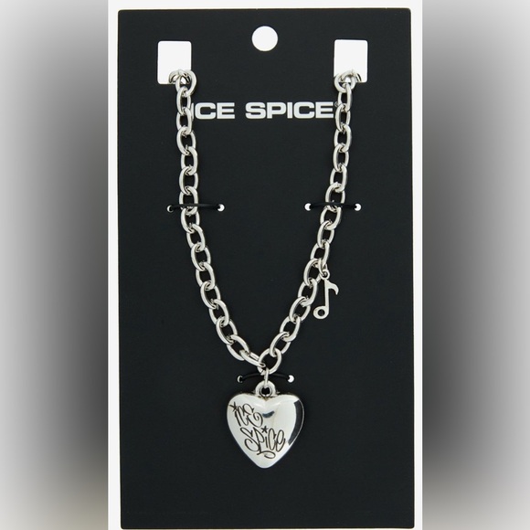 Jewelry | Ice Spice Silver Heart Necklace | Poshmark
